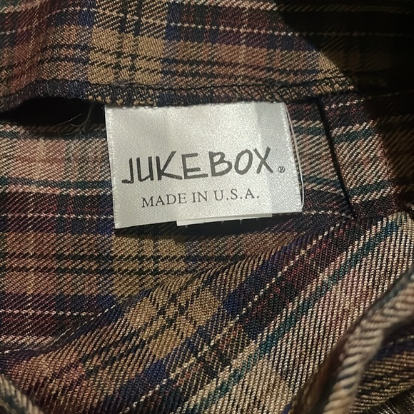 Juke Box | Skirts | Vintage Nwts Juke Box Junior Sz 7 Brown Plaid Skirt ...